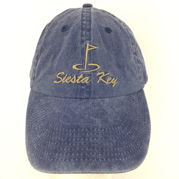 BJR | Accessories | Siesta Key Florida Golf Hat Spell Out Script Logo ...